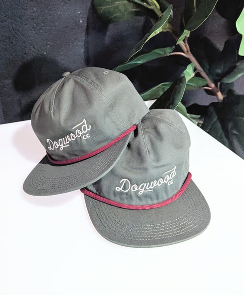 DogwoodCC Flat Brim Rope Hat – Dogwood Country Club: Indoor Golf Raleigh